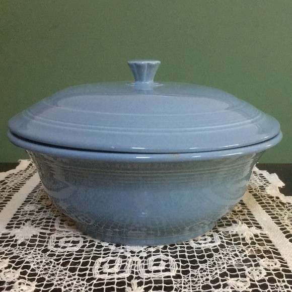 Fiesta | Dining | Fiesta Periwinkle Blue Casserole Dish With Lid | Poshmark
